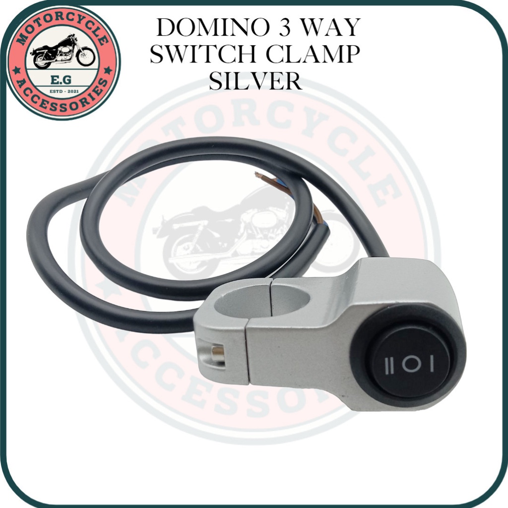 Mini Driving Light Switch 3 Way Switch Clamp Silver On/ Off Switch ...