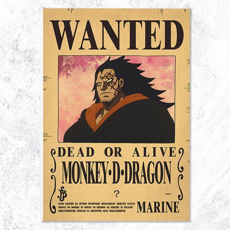One Piece Wanted Poster Dragon One Piece Wanted Posters