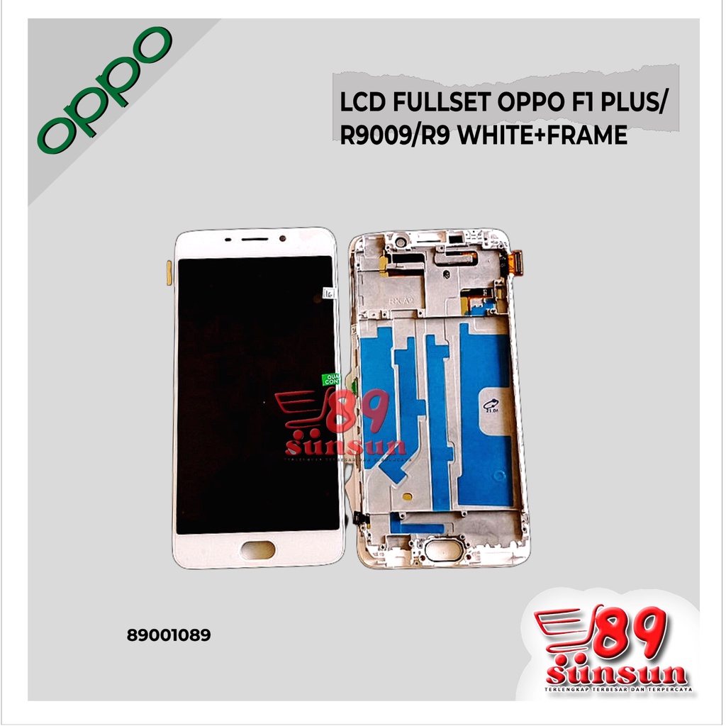 LCD FULLSET OPPO F1 PLUS/R9009/R9 WHITE+FRAME | Shopee Philippines