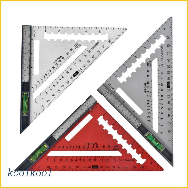 Koolool Upgraded Triangle Square Ruler Removable Carpenter Square ...