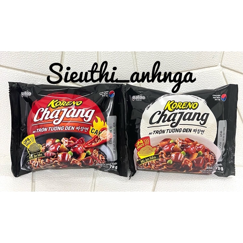 Koreno NOODLES MIXED WITH BLACK SOY SAUCE UP 4 MINUTES PACKAGE 78G ...