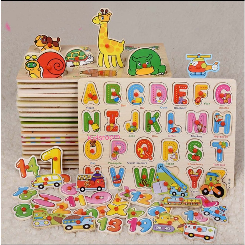 3D wooden tangram puzzle board cognition educational toys for kids ...