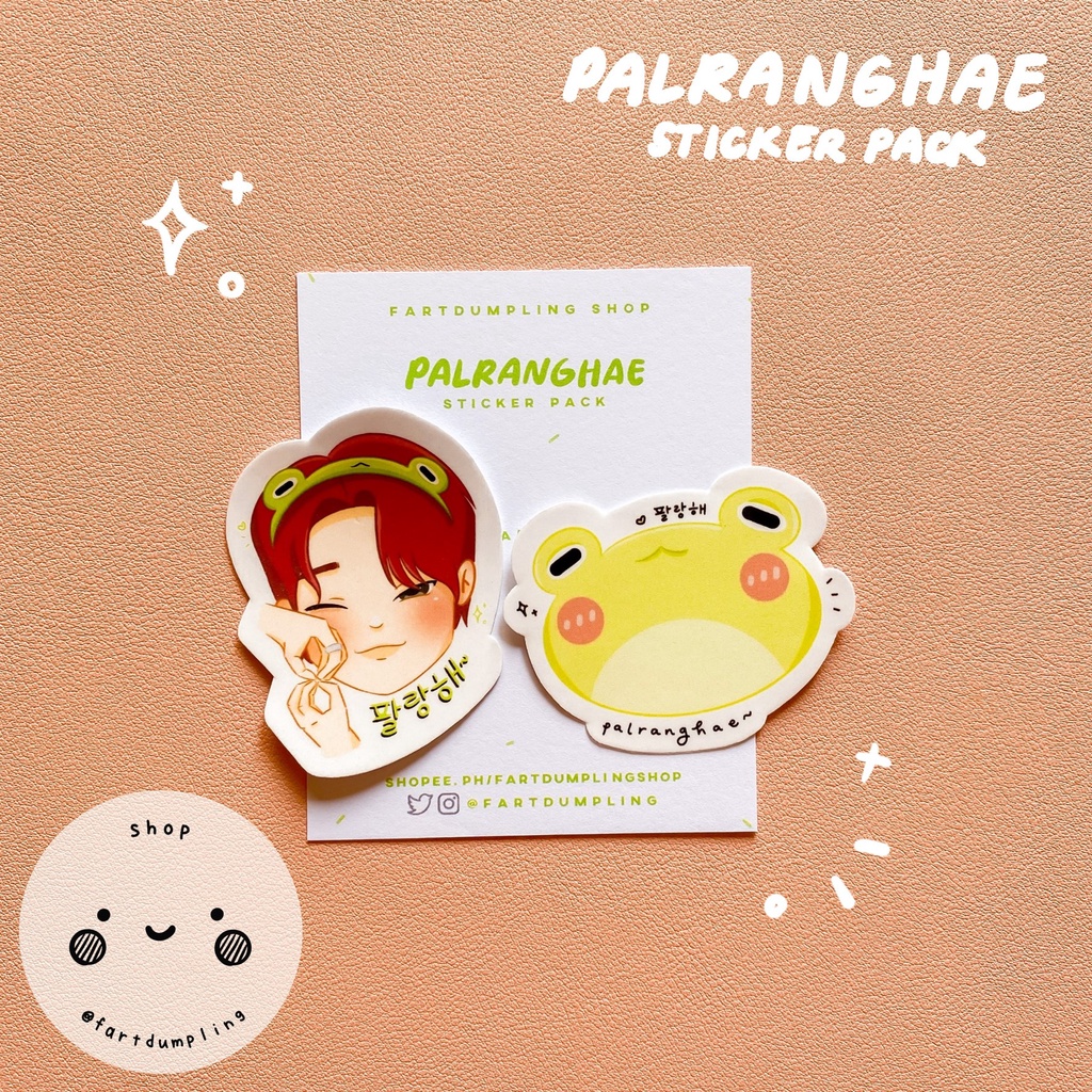 SEVENTEEN The8 Minghao Palranghae KPOP sticker pack (2 pcs) | Shopee ...