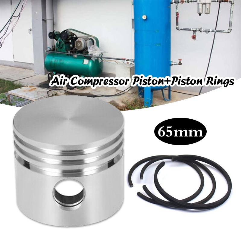 65mm Air Compressor Piston and Piston rings Set Air Pump Piston Set ...