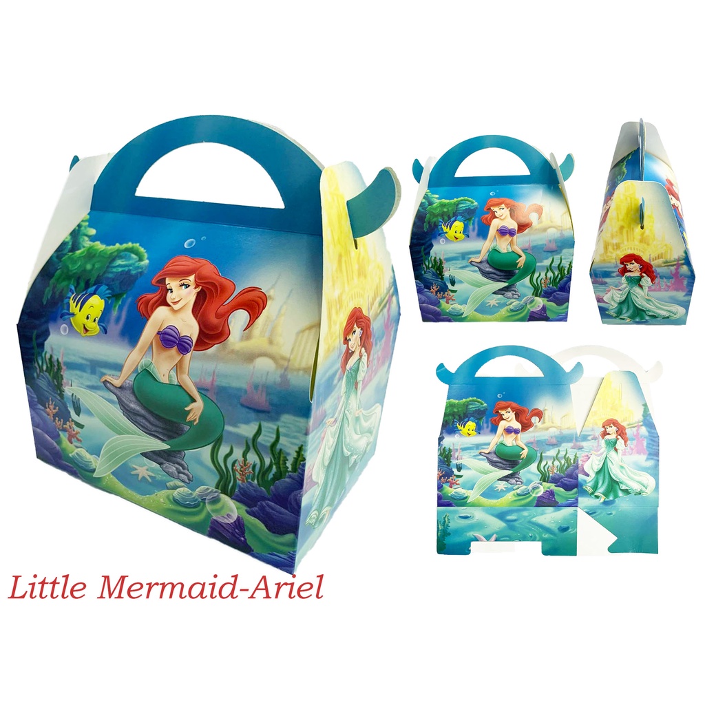 10pc Little Mermaid Ariel Donut Box Cake Takeout Gift Prizes Giveaway ...