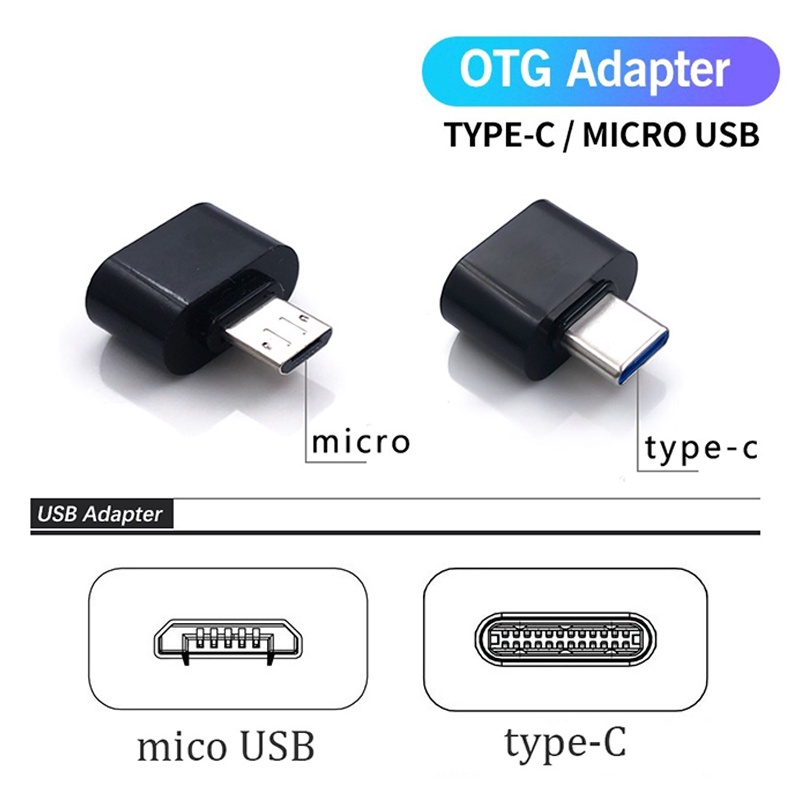 Universal USB Type C Adapter Mini OTG Micro USB To USB Converter For ...