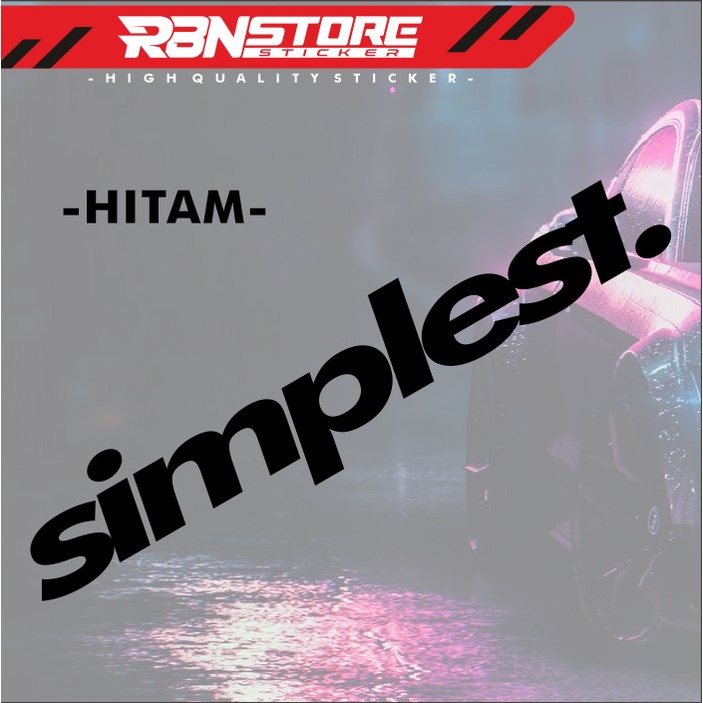 Simplest Stickers. For Motorcycles And Cars CUTTING STICKER SOLID Color ...