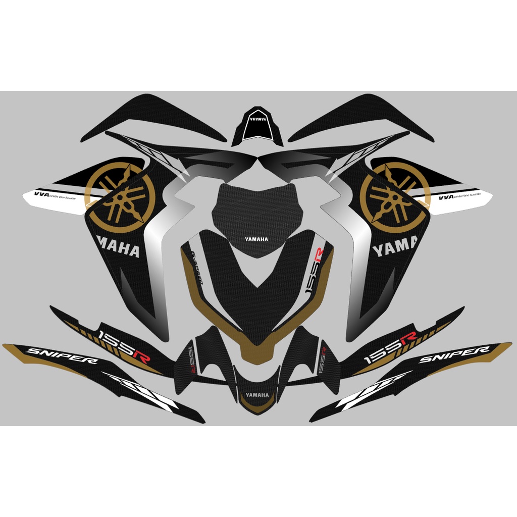 Sniper 155 Fulldecals laminated High quality Glossy Materials Sticker ...