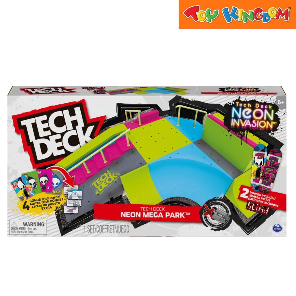 Tech Deck Neon Mega Park X-Connect Fingerboard Ramp Set | Shopee ...