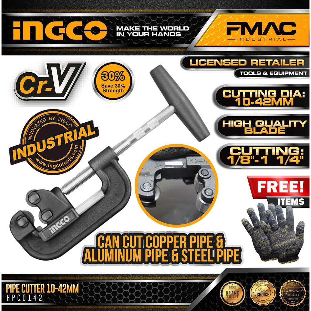 INGCO Industrial Pipe Cutter 10-42mm for Copper , Aluminum and Steel ...