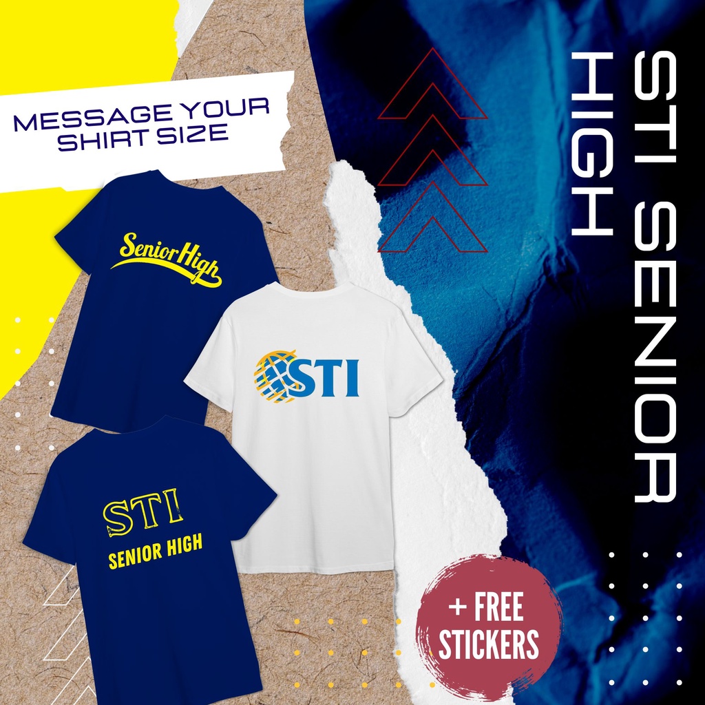 STI Senior High School High Quality Shirts | Shopee Philippines