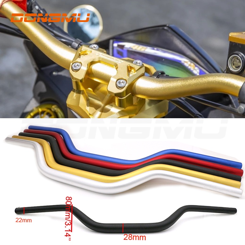 Motocross Motorcycle CNC Handlebar 22mm 28mm Universal Handle Bar Fat Bar for MSX125 CRF DUKE ...