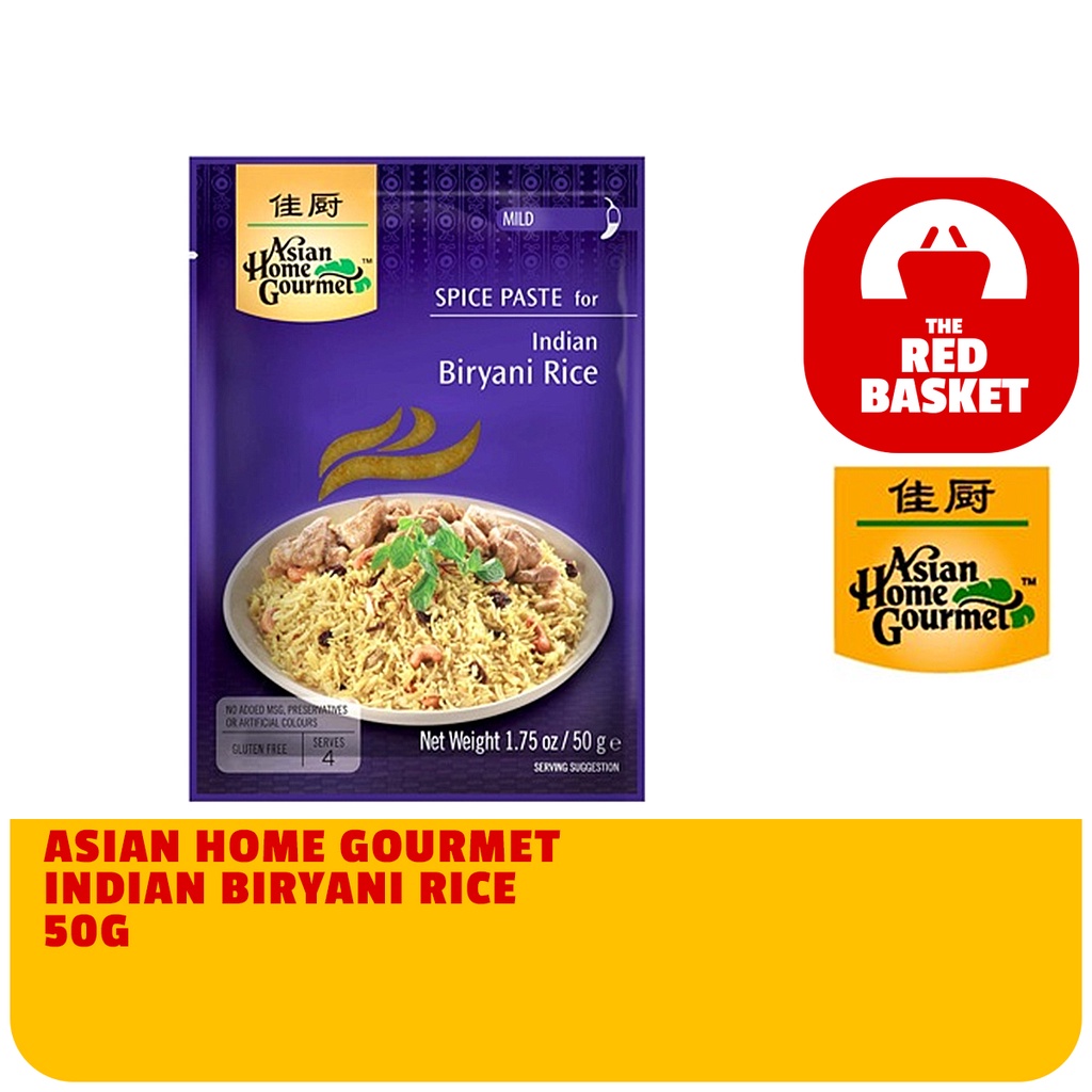 ASIAN HOME GOURMET INDIAN BIRYANI RICE 50G | Shopee Philippines