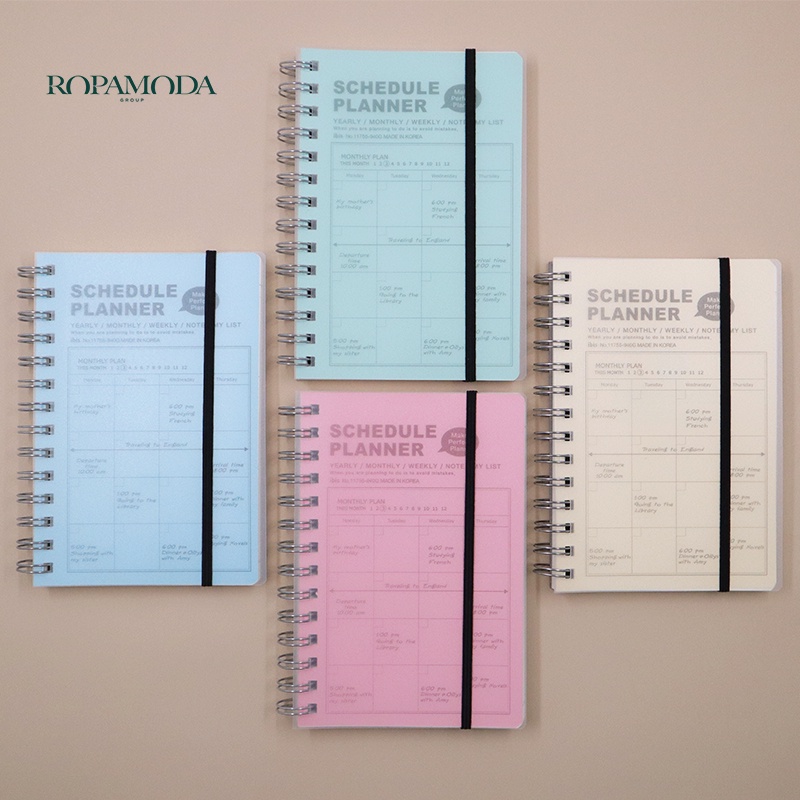Ropamoda PP Band Scheduler Notebook-Made in korea (11755-940G) | Shopee Philippines
