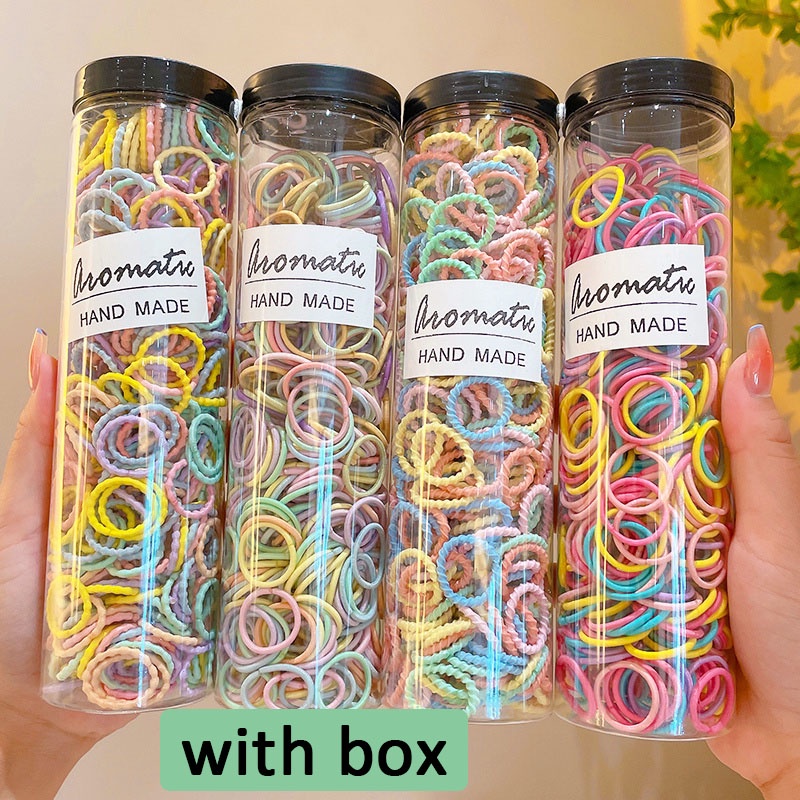 300 Pcs Kids Simple Hair Rope High Quality High Elasticity Hair Tie ...