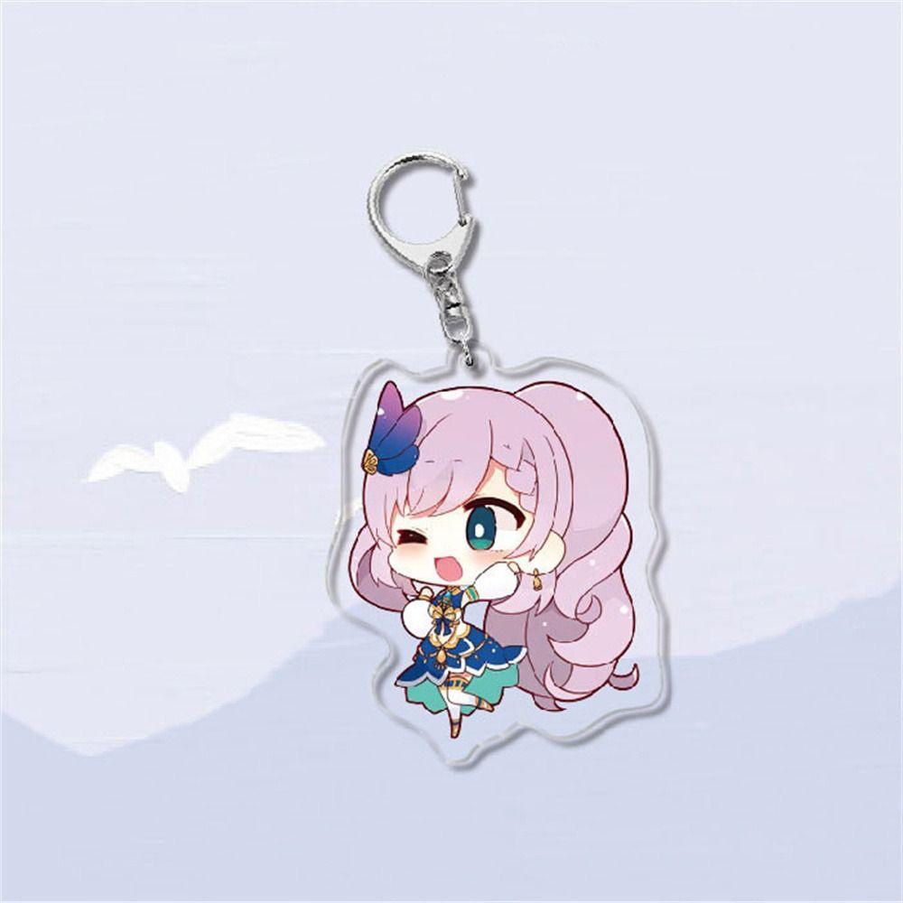 ELMER1 Hololive Key Chain 6cm Kawaii Ookami Mio Murasaki Shion Watson ...