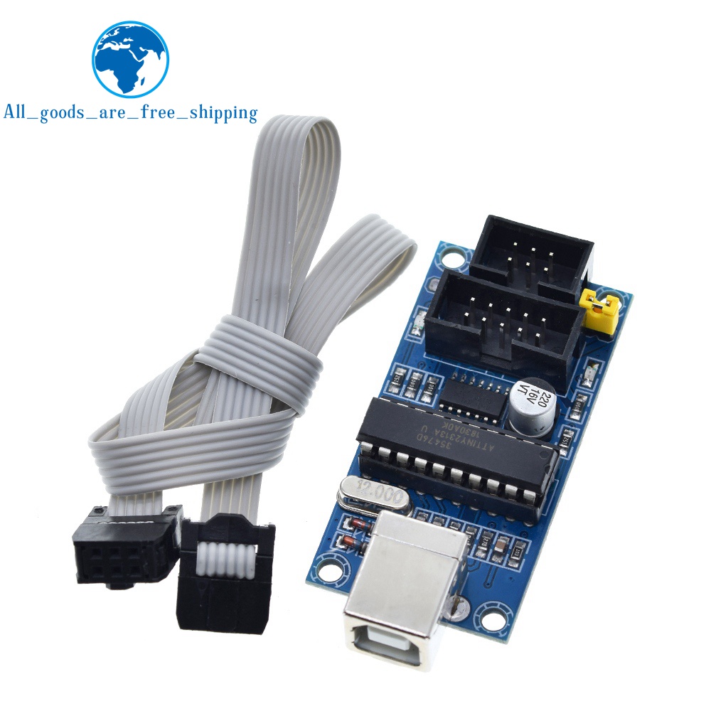 1set Usbtiny Usbtinyisp Avr Isp Programmer Bootloader For Arduino Meag2560 Uno R3 With 6pin