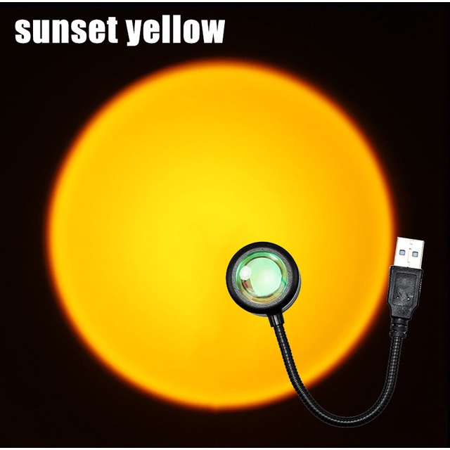 USB Sunset Light Mobile Phone Self Photography Light LED Rainbow Neon ...