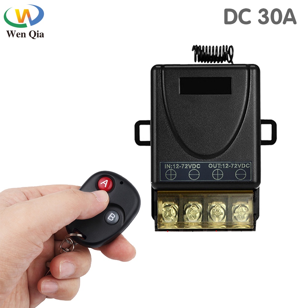 433Mhz Remote Controls Wireless rf Switch DC 12V 24V 30A Remote Control ...