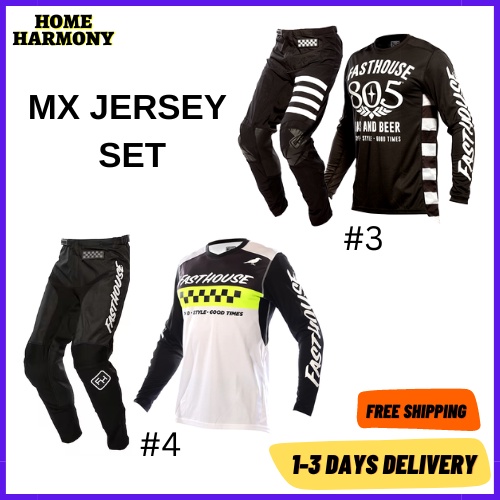 Homeharmony Fasthouse MX Racing Motocross Gear Set MX Jersey And Pants ...