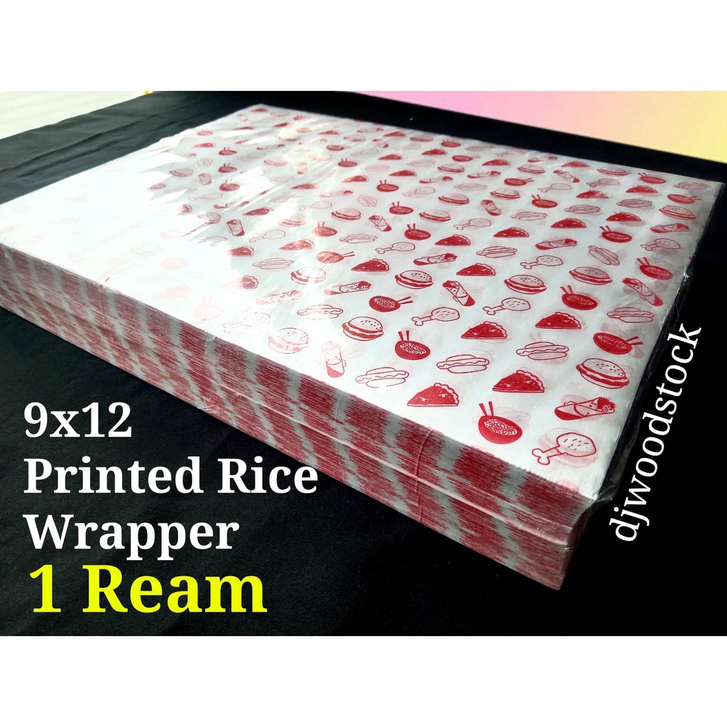 9x12 PRINTED RICE WRAPPER 1 REAM | Shopee Philippines