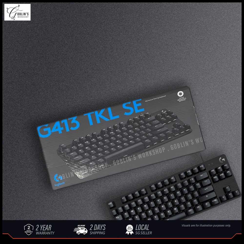 Logitech G413 TKL SE Mechanical Gaming Keyboard - Compact Backlit ...