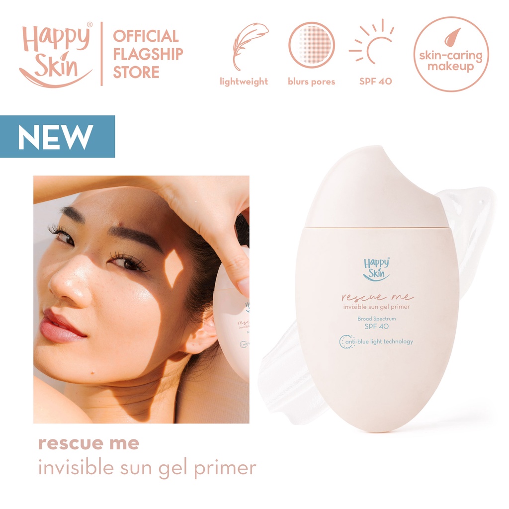 Happy Skin Rescue Me Invisible Sun Gel Primer Broad Spectrum SPF 40 ...