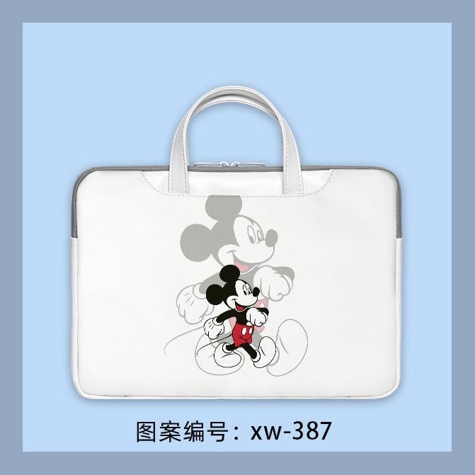 Cartoon Mickey Mouse Laptop Bag 16-inch PU Leather Laptop Liner Bag 15. ...