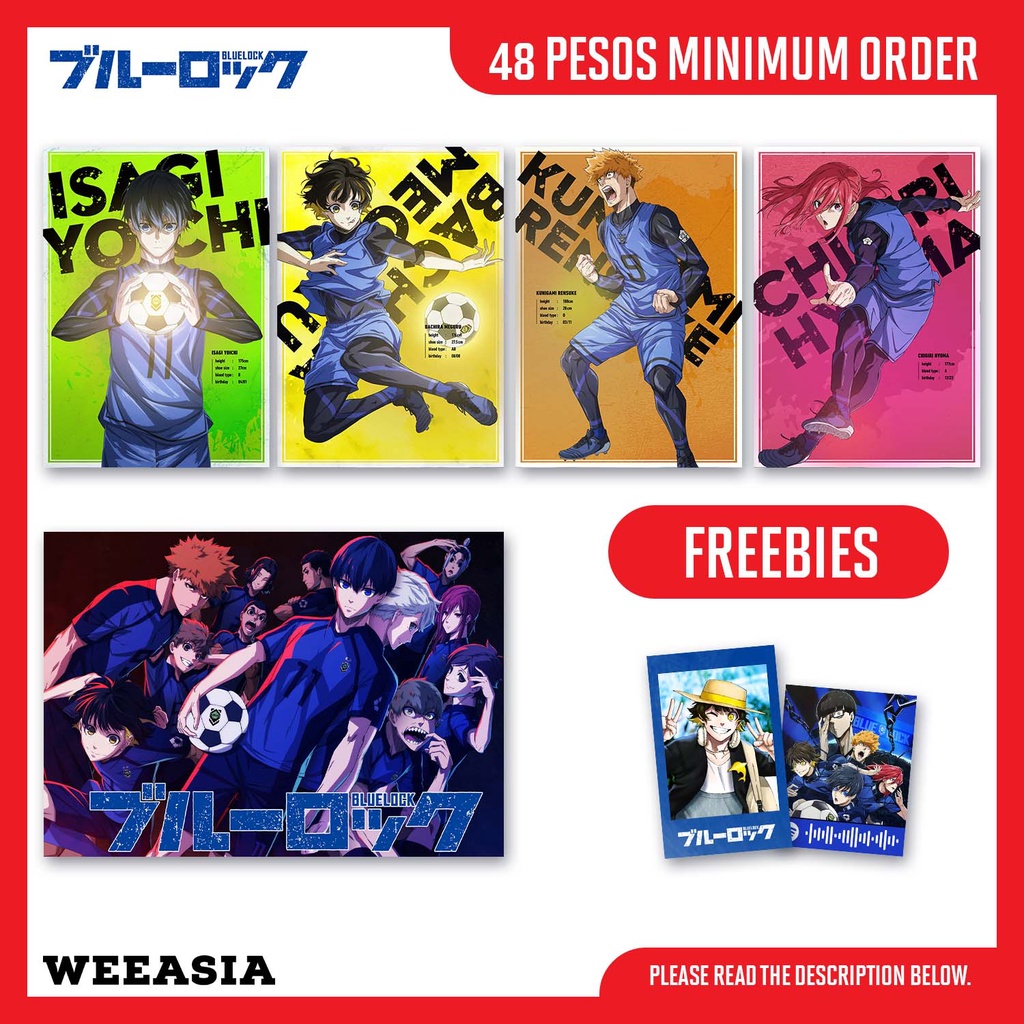 BLUE LOCK Anime A4 Posters HD Print with FREEBIES | WEEASIA | Shopee ...