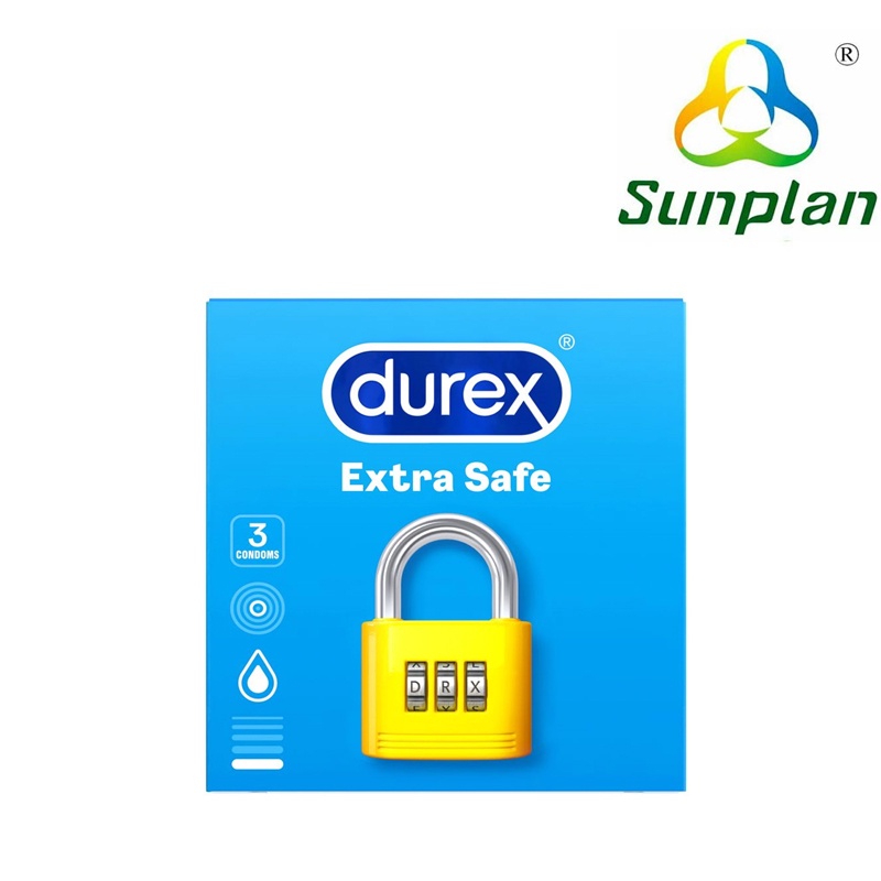 Sunplan Durex Condoms Extra Safe 3s | Shopee Philippines
