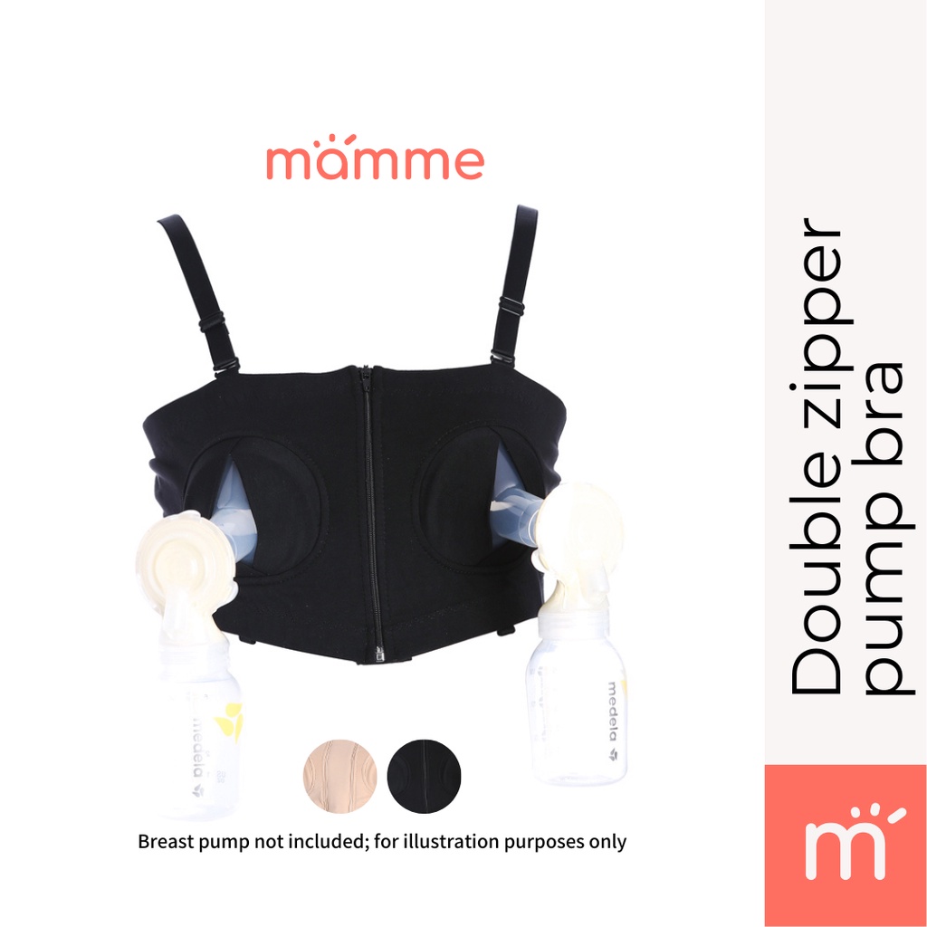 MAMME Handsfree Pumping and Nursing Bra | Charlie Adjustable Breast ...