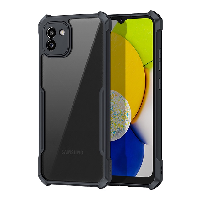 For Samsung A03 Case Transparent Acrylic Heavy Duty Back Cover For ...
