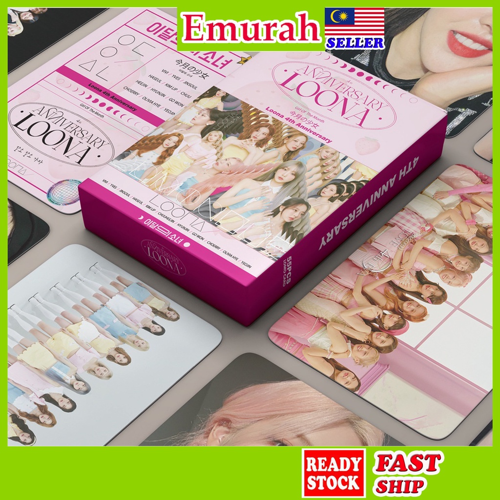 LOONA 55pcs lomo card KPOP Photocard Photo Card Album Anniversary ...