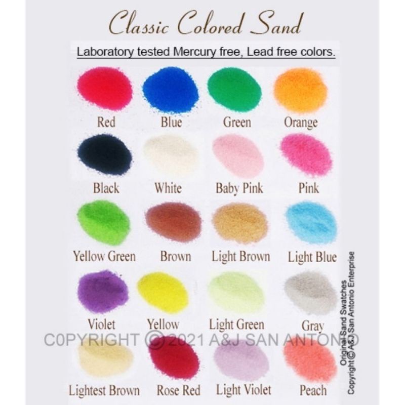 COLORED SAND ARTS AND CRAFTS (1 KILO) | Shopee Philippines