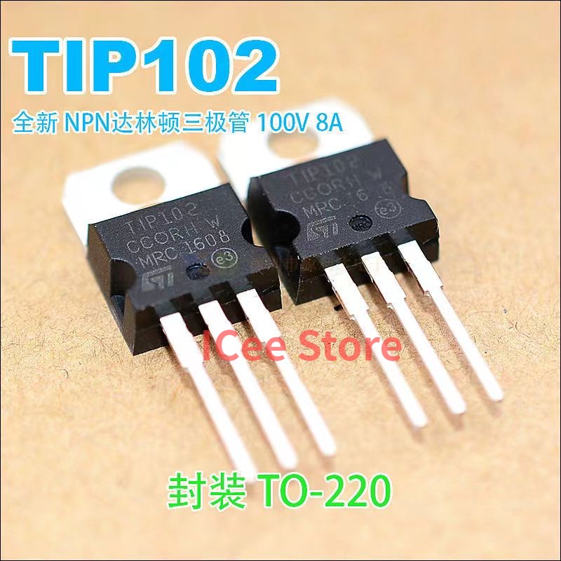 20Pcs Original ST TIP102 Transistor Darlington Power Transistor ...