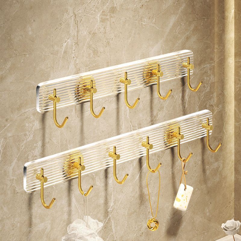 VIMI Acrylic Wall Hook Luxury Gold Bathroom Hook Hanger Fitting Room ...