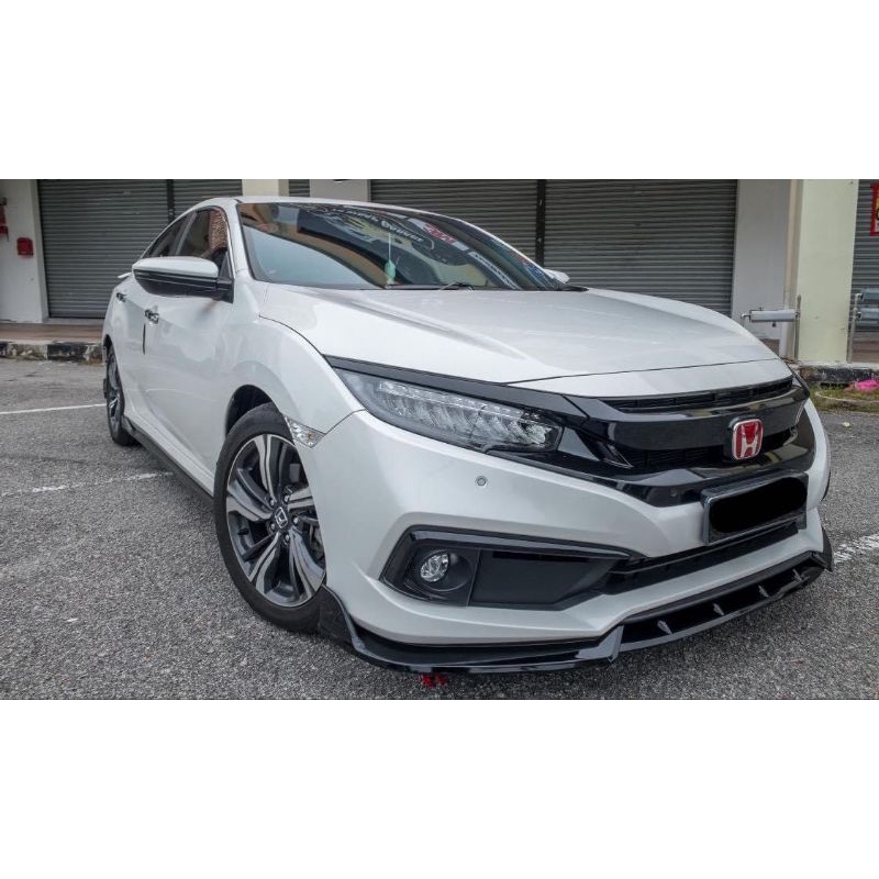 Honda Civic FC Front Lips Front Diffuser Civic FC Bodykit(glossy black ...