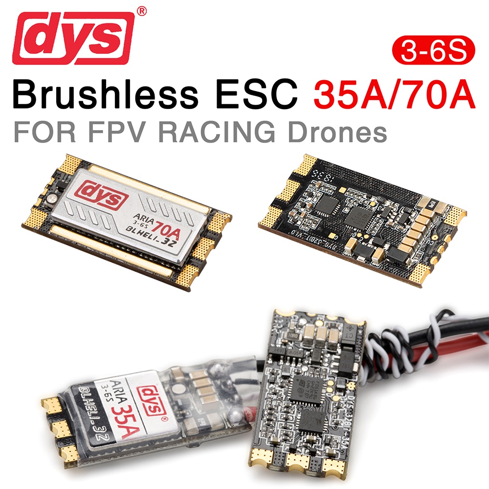 NEW Aria BLHelii_32bit Brushless ESC Brushless DYS 35A/70A 3-6S RC ...