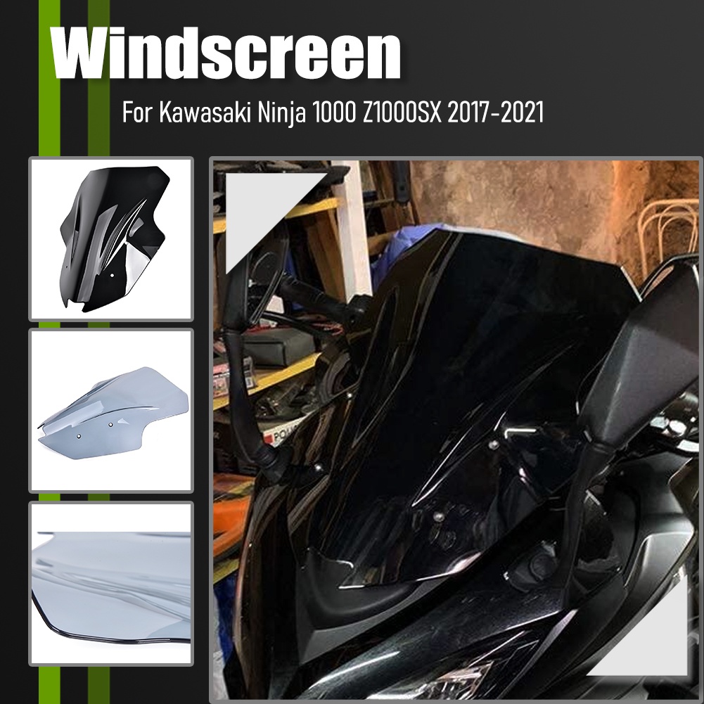 LJBKOALL Ninja 1000XS 2020 2021 2022 2023 Windshield Windscreen ...