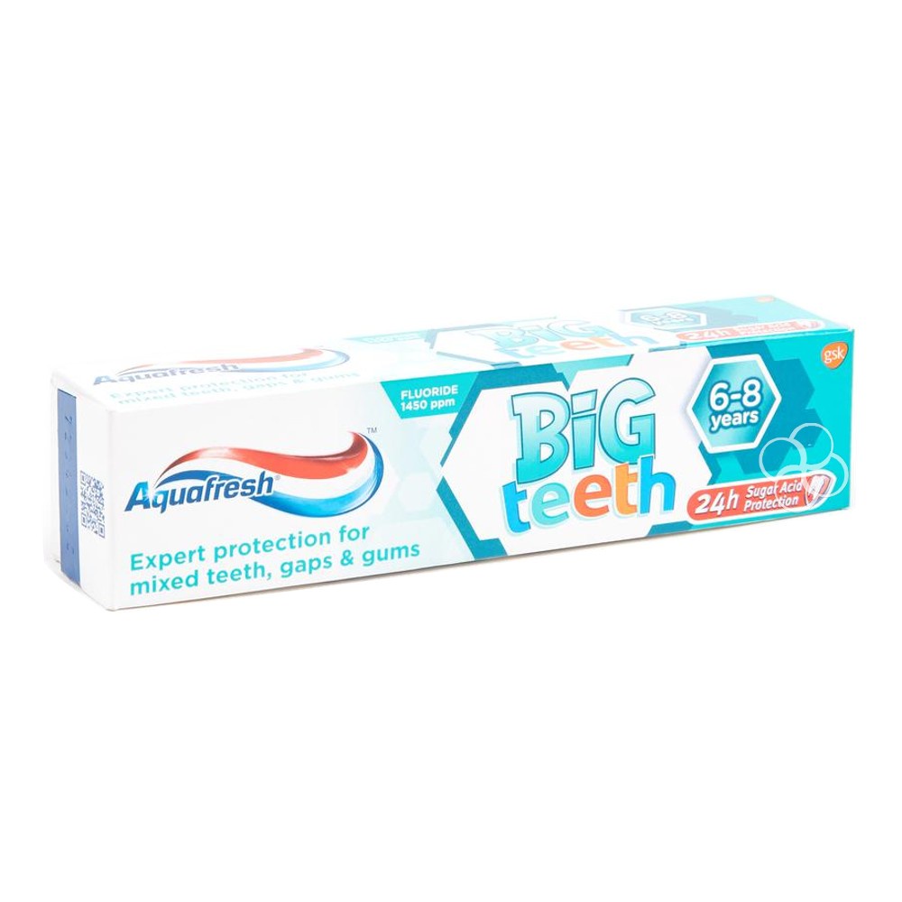 Aquafresh Big Teeth 6-8 years Toothpaste 50mL | Shopee Philippines