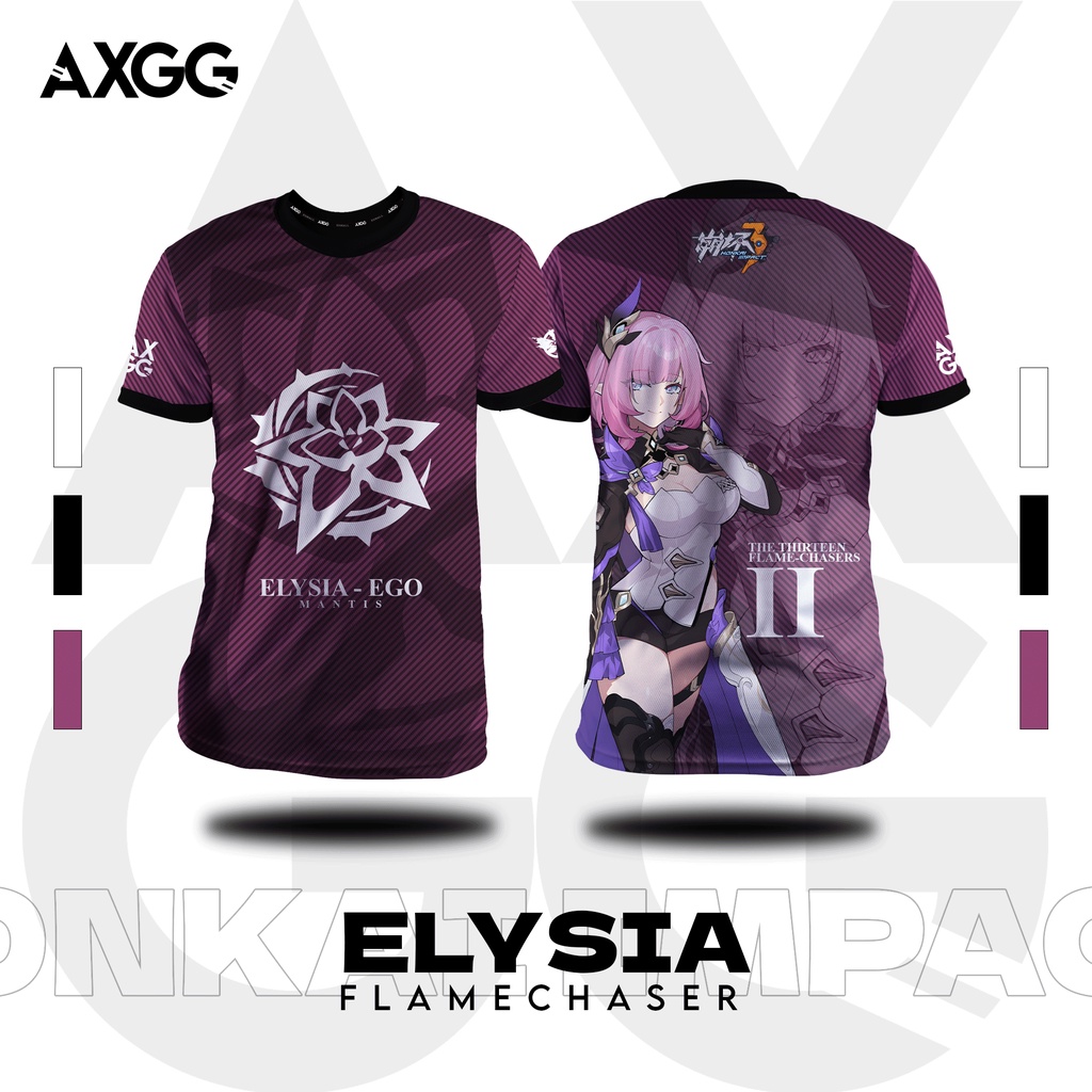 AXGG ' Honkai Impact Flamechasers Collection - Elysia ' Gaming Shirt ...