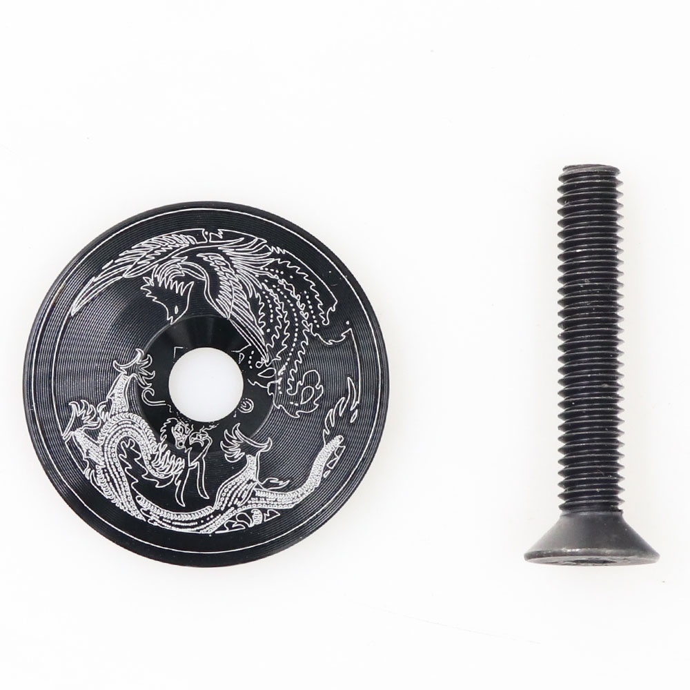 KOCEVLO Aluminum Bicycle Stem Headset Top Cap 28.6mm 1 1/8" Steerer ...