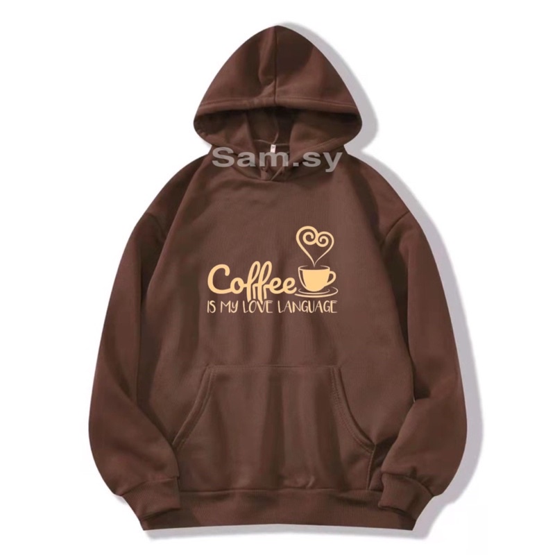 coffee hoodie jacket brown and khaki color minimalist hoodie jacket ...