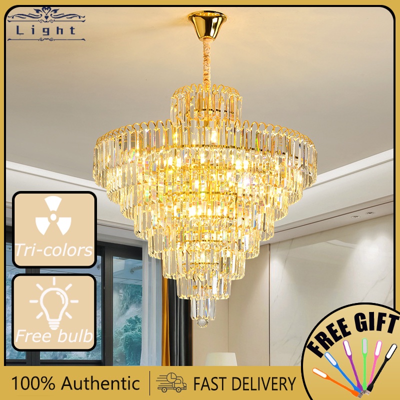 [50*60cm] Chandelier Luxury LED Lighting Kitchen Lamps Crystal Ceiling ...