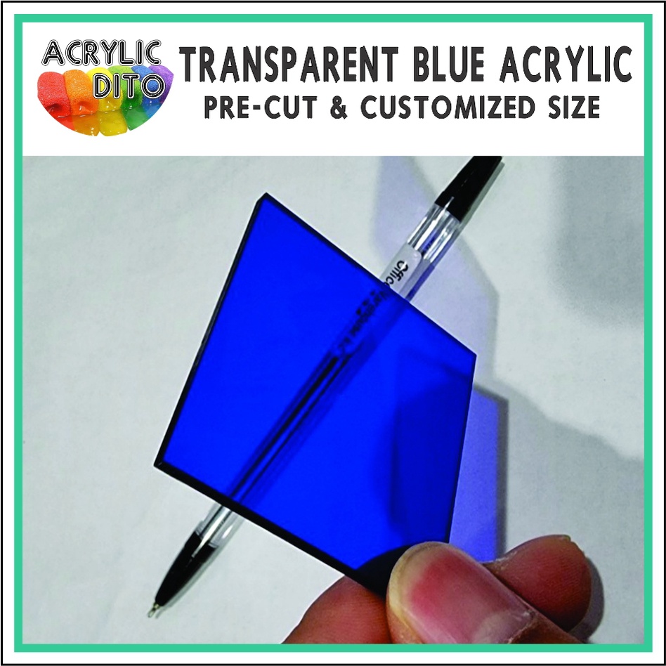 Transparent "Blue" Acrylic Sheet Pre Cut & Customized Size / Sheets ...