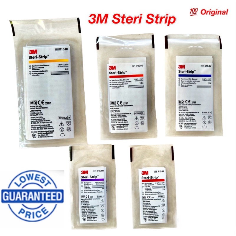 3M Steri Strip Reinforced Skin Closures R1548 R1547 R1546 R1541 R1540 ...