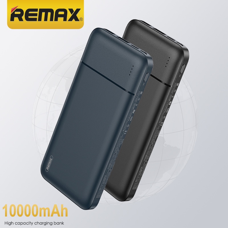 Remax Powerbank 10000mAh Power Bank 2.1A Slim 2 Ports USB Output Real ...