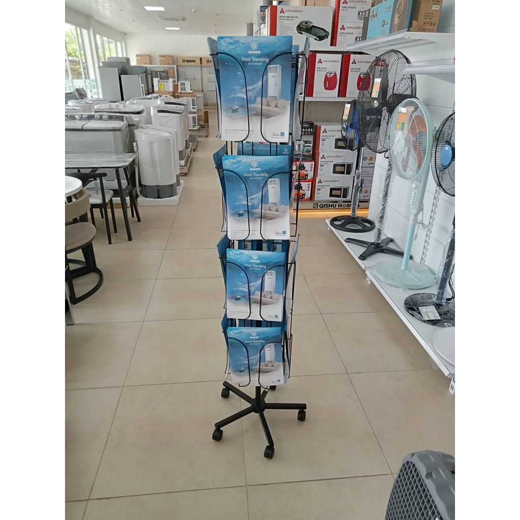 Brochure Rack Black Rotating | Shopee Philippines