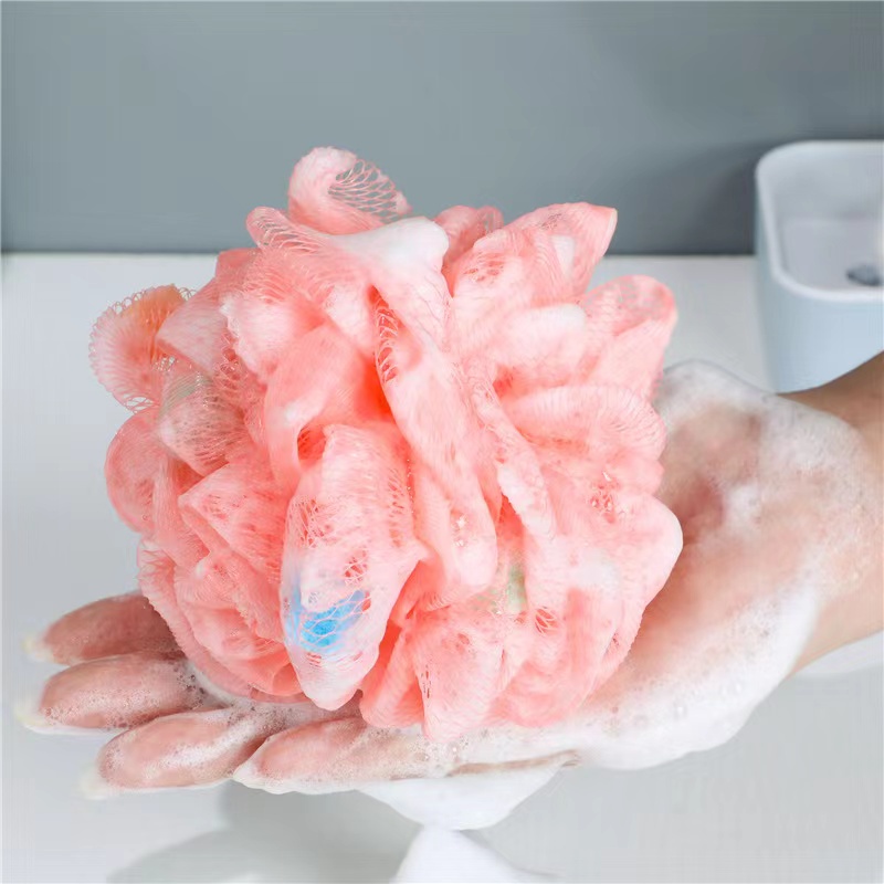 1 pc High Quality Shower Bath sponge Ball Flower Rub Body Scrub Brushes ...
