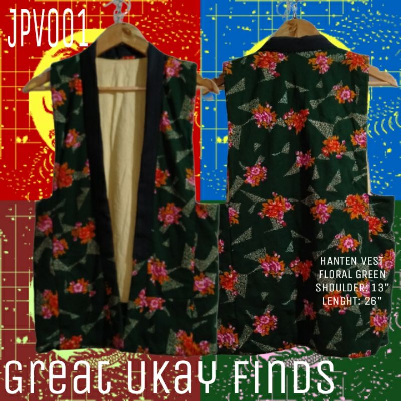 Great Ukay Finds: Hanten Vest, Japanese Kimono Jacket, Happi | Shopee ...